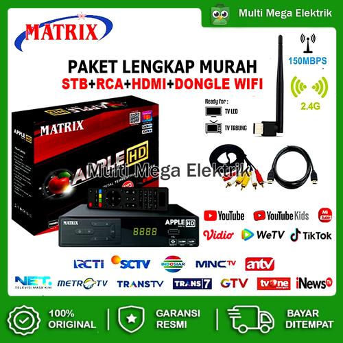 Jual Receiver Tv Set Top Box Matrix DVB T2 Full HD Digital Bisa Youtube ...