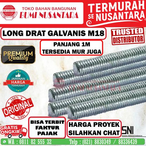 Jual Longdrat M18 Galvanis Putih Asdrat Long Drat As Drat Baut Full ...