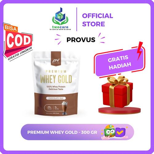Promo Provus Premium Whey Gold 300 gram 100% Whey Protein Concentrate ...