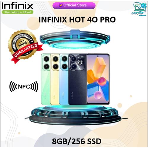 Promo infinix hot 40 pro NFC 8gb 256gb Garansi Resmi - GREEN, UNIT+TWS ...