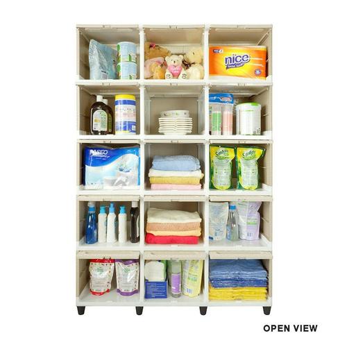 Jual BTS-STORE LEMARI PLASTIK CLUB FLIP TRIPLE SUSUN 5 MINIMALIS ANYAM ...