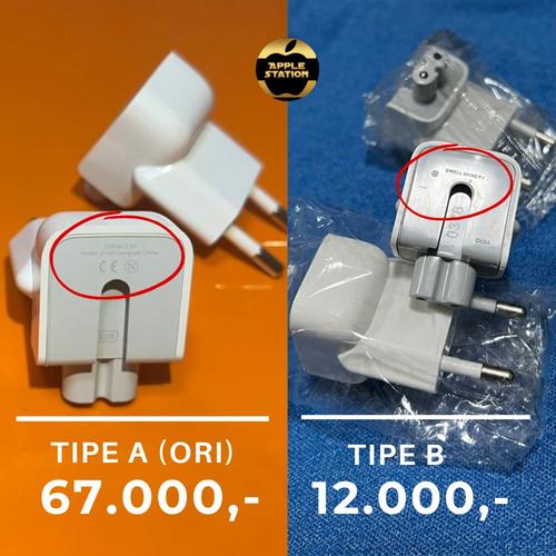 Jual COLOKAN LISTRIK CHARGER MACBOOK IPAD APPLE AC PLUG KAKI 2 magsafe ...