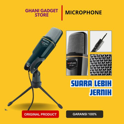 Jual Mikrofon Kondenser Studio Profesional Microphone Jack AUX 3.5mm ...