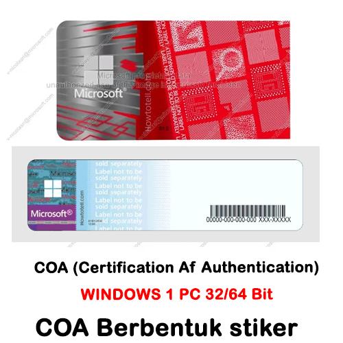 Jual STIKER KEY ONLY - Windows All Version - Win 10 Pro - Jakarta ...