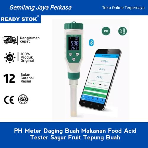 Jual PH Meter Daging Buah Makanan Food Acid Tester Sayur Fruit Tepung ...