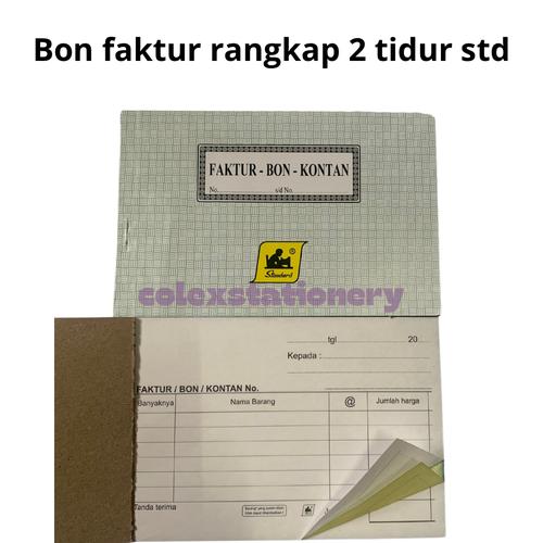 Jual Bon / Bon Faktur NCR Rangkap 2 Ply Tidur / Buku Nota Kontan Ukuran ...