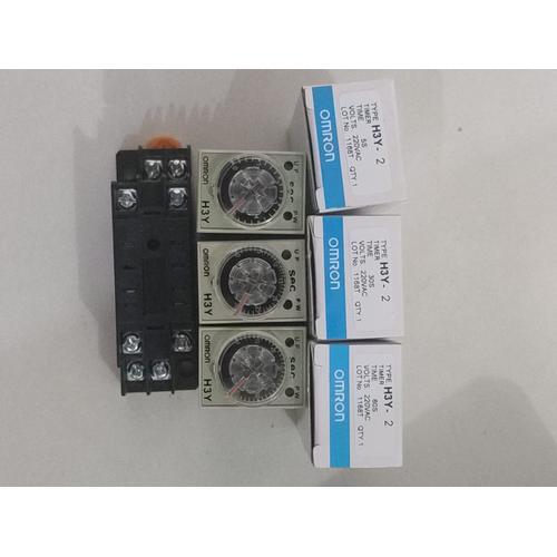 Jual MINI Timer Omron H3Y-2 / H3Y2 Delay Timer Relay 5S 30S 60S + socket - 60S - 5s - 5s ...