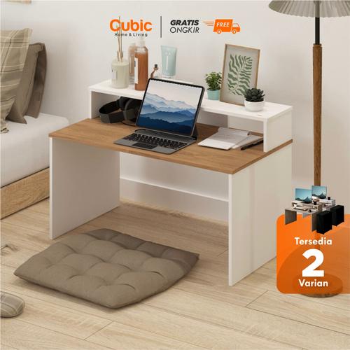 Promo Cubic Meja Komputer Rumah / Meja Kerja Lesehan Minimalis / YAGI ...