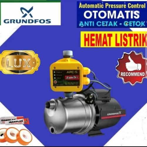 Jual Paket Mesin pompa air pendorong GRUNDFOS JP basic 4 4-54 JPA sumur dangkal semi jet ...