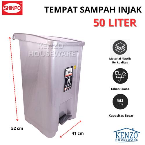Jual Tempat Sampah Injak 50 Liter SHINPO Tong Sampah Besar 50L SIP 750 ...