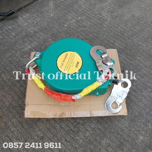 Jual Fall Arrester Hook Kecil 20 Meter Retractable Safe Tali Pengaman ...