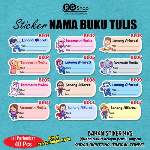 Jual STIKER NAMA BUKU TULIS / STIKER MATA PELAJARAN / STIKER NAMA BUKU ... Jual STIKER NAMA BUKU TULIS / STIKER MATA PELAJARAN / STIKER NAMA BUKU ...