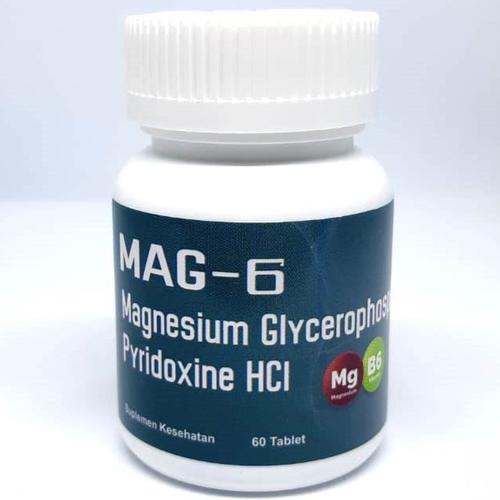 Jual MAG-6 Tablet Magnesium + Vitamin B6 (60 tablet) - Jakarta Utara ...