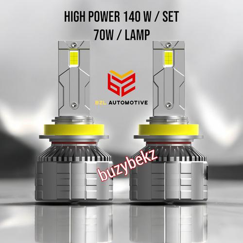 Promo BZL VZ6 LAMPU LED MOBIL H4 H11 9005 HB3 H1 HB4 H7 HIGH POWER 140W/SET TURBO FAN SUPER ...