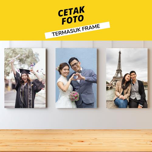 Jual Cetak Foto termasuk Frame Custum pakai gambar sendiri ukuran A3 ...