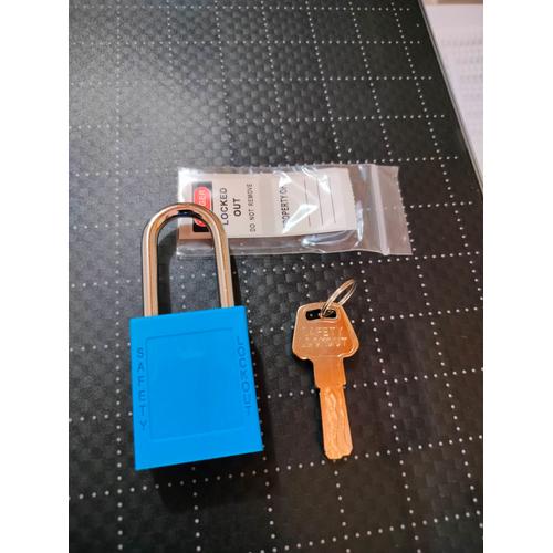 Jual Safety Padlock LIGHT BLUE, Nylon 38 mm, loto padlock, pad lock ...