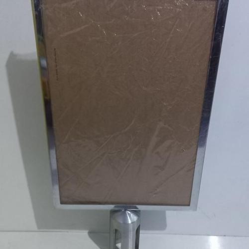 Jual Sign frame A3 Potrait Signage poster papan tiang antrian Stainless ...