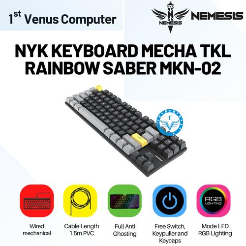 Jual Keyboard NYK Nemesis Mechanical Removable TKL SABER MKN-02 / Keyboard Mekanikal NYK ...