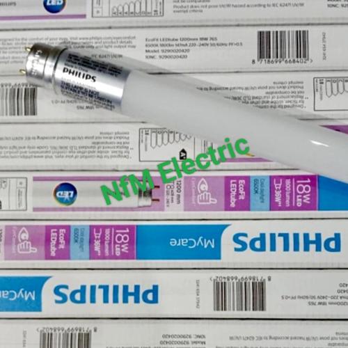 Jual Philips lampu Neon T8 LED 16W 120Cm/ Lampu TL LED 16W 6500K (Putih ...