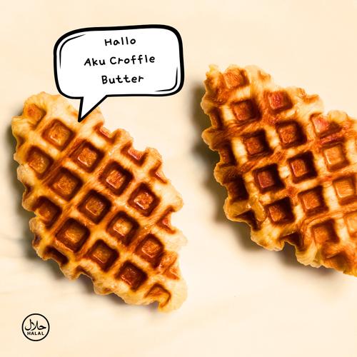 Jual Croffle Full Butter Croissant Waffle Croffel Roti Pastry Premium - Garlic Cheese, Jumbo ...