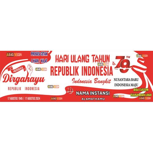 Jual Banner / Spanduk HUT RI Kemerdekaan Indonesia 17 AGUSTUS - Jakarta ...