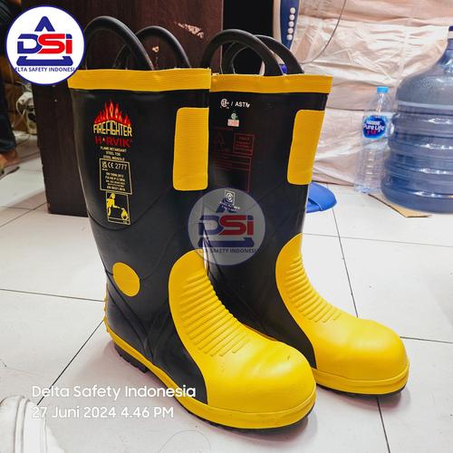 Jual Sepatu Pemadam Kebakaran Harvik Original Fire Ranger Boot Class 0 ...