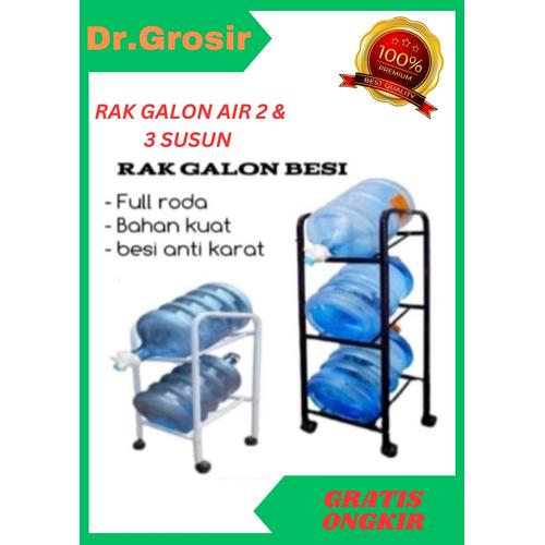 Jual Dr.Grosir Rak Galon 2 Susun / Rak Galon Besi 3 Susun / Rak Galon ...