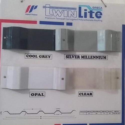 Jual EF Atap Transparan Twinlite Greca Panjang 5 Meter (Penerangan ...