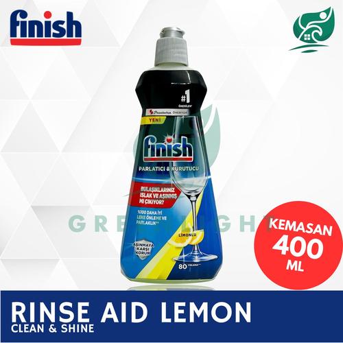 Jual Finish Rinse Aid Lemon 400 ml Dishwasher Clean and Shine Polish ...