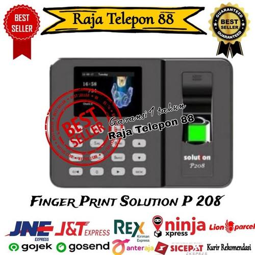 Jual Mesin Absen Solution P208 Sidik Jari / Finger print - Jakarta ...