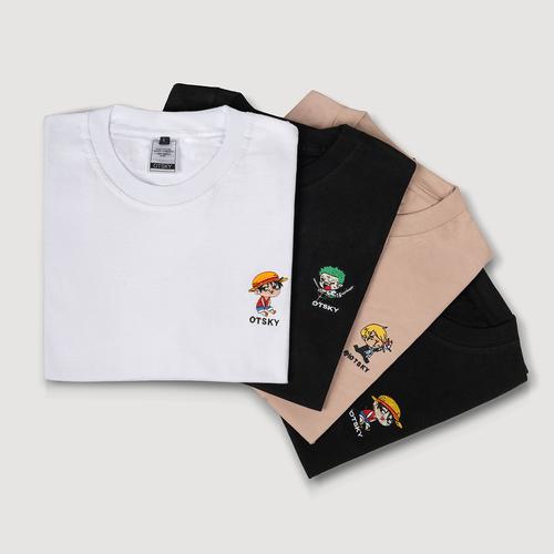 Promo Otsky Kaos Pria Logo Bordir One Piece Series Cotton 24s - FR2100 ...
