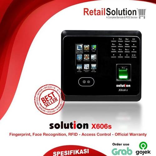 Jual Mesin Absensi Solution X-606S - Fingerprint & Face Recognition ...