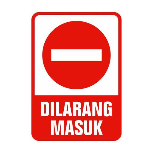 Jual RAMBU DILARANG MASUK 35CM X 50CM PLAT ALUMUNIUM - Jakarta Pusat ...