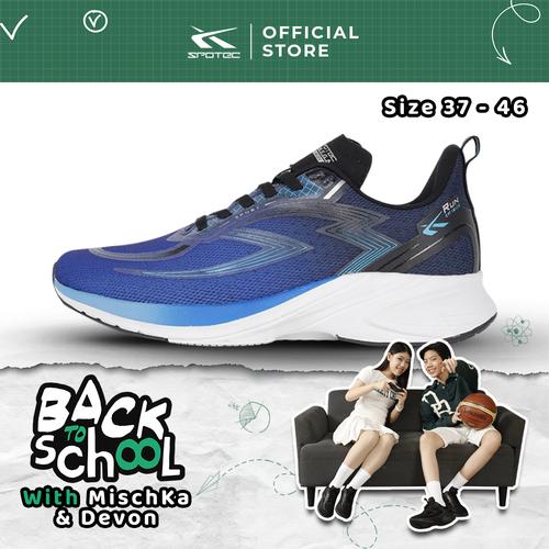 Promo Spotec Sepatu Running Omega Biru Tua - Biru Muda - 45 - Kab ...