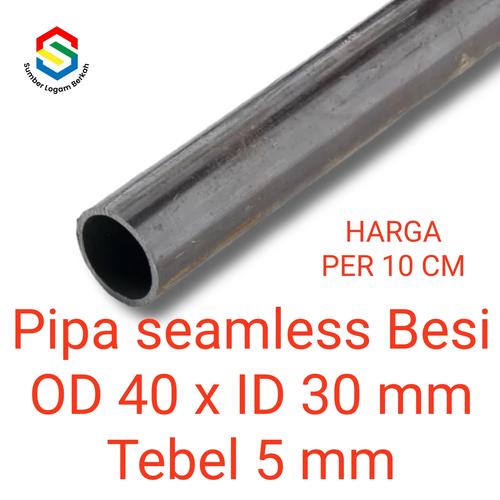 Jual pipa besi seamless od 40 mm x id 30 mm tebel 5 mm - ongkos potong ...