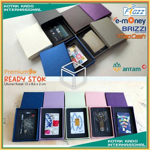 Jual Kotak kartu cardbox emoney box flazz kemasan kartu premium - Merah ...