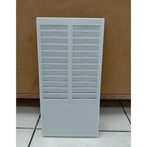 Jual Rak Tempat Kartu Absen Absensi isi 25 sheet Plastik - Jakarta ...
