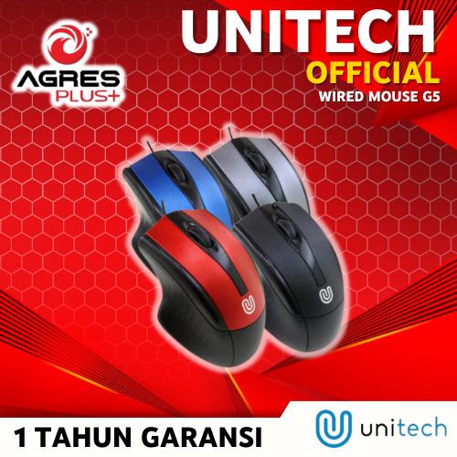 Jual Optical Mouse USB Ergonomic Design Unitech G5 Wired USB 1000DPI ...