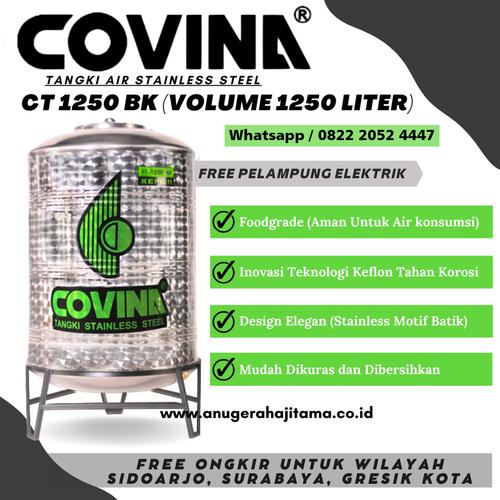 Jual TANDON AIR / TOREN AIR / TANGKI AIR STAINLESS STEEL COVINA CT 1250 ...