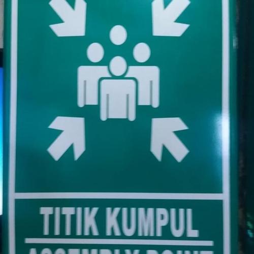 Jual Rambu titik kumpul / assembly point - Rambu Custom | ukuran ...