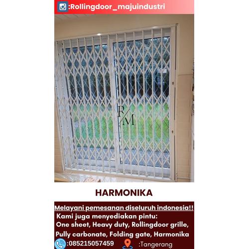 Jual Pintu harmonika plat besi standar, cocok untuk ruko/garasi rumah ...