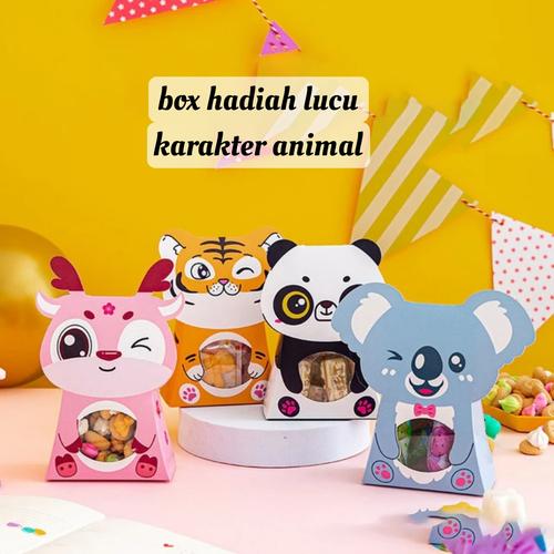 Jual Goddie Bag Hadiah Lucu Box Bingkisan Karakter Animal Kawaii | Dus ...