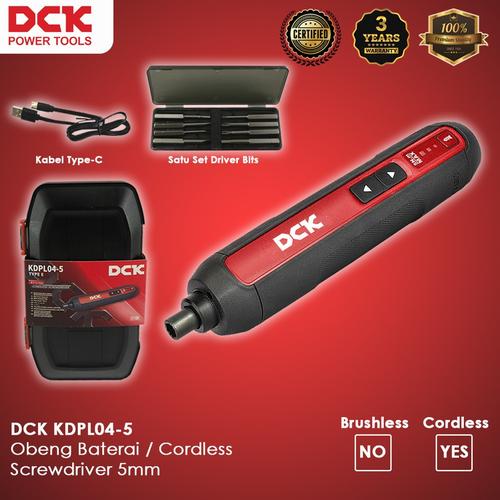Jual DCK KDPL04-5E Obeng Baterai Cordless Screwdriver 5mm / Obeng Baut Mini / Obeng Battery ...