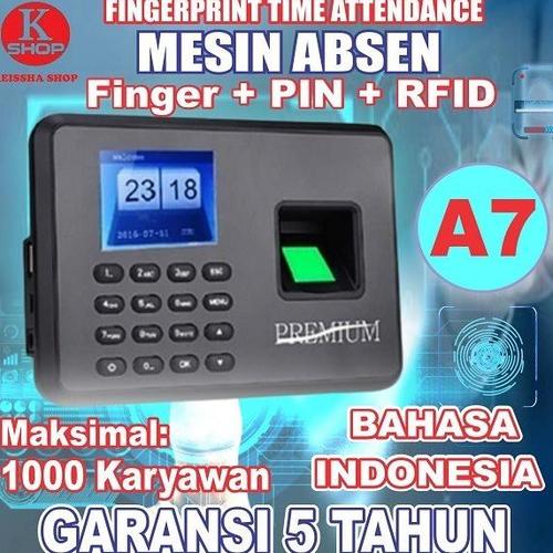 Jual MESIN ABSENSI / MESIN ABSEN / SIDIK JARI / FINGER PRINT A7 ...