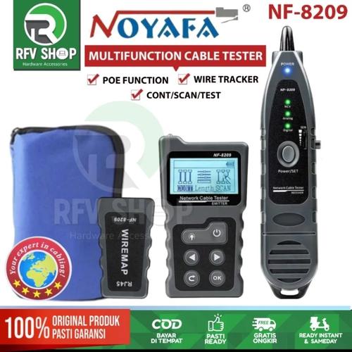 Jual NOYAFA NF-8209 Cable Tracker Lan Display Measure Tester Network ...