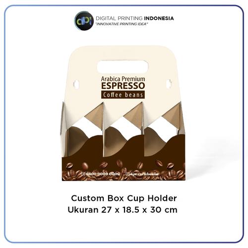 Jual Custom Box Kopi / Kardus Tenteng Kopi Isi 6 Cup / Take Away ...