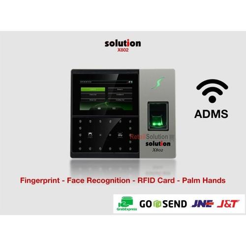 Jual Solution X802 Wireless - Mesin Absensi Sidik Jari Wajah RFID Palm ...