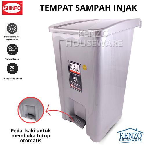 Jual Tempat Sampah Injak 70 Liter SHINPO Tong Sampah Besar 70L SIP 790 - 70L NON PACKING - Kota ...