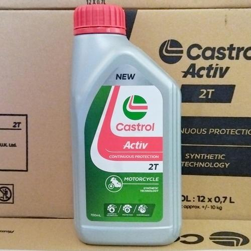 Jual OLI 2T / 2 TAK / OLI SAMPING CASTROL ACTIV 2T LOW SMOKE 700 ML ...
