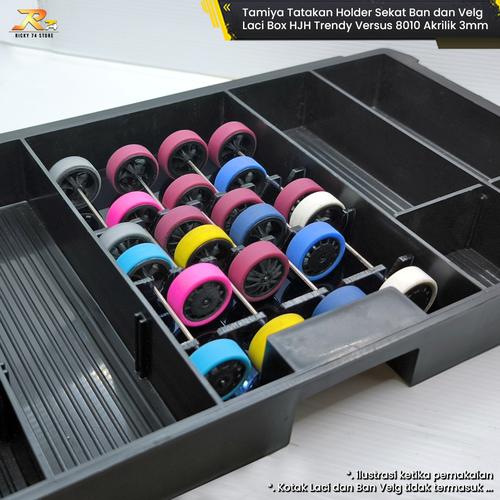 Jual Tamiya Akrilik Tatakan Holder Sekat Ban Velg Tamiya Laci Box HJH ...